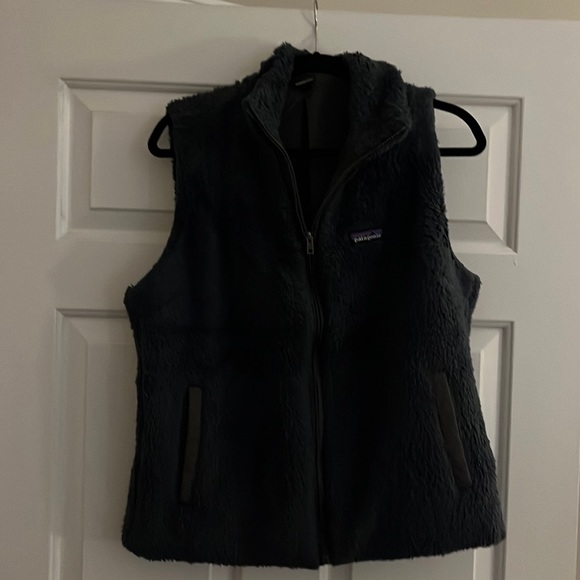 Patagonia | Jackets & Coats | Patagonia Blue Fuzzy Vest | Poshmark